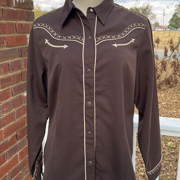 Roper | Shirts | Roper Western Cowboygirl Shirtyellowstone Ranger ...